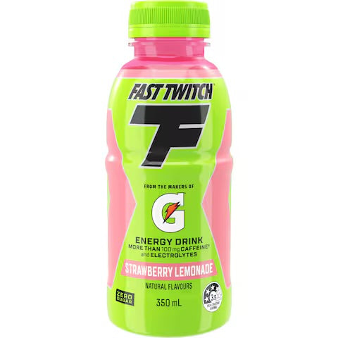 Fast Twitch Strawberry Lemonade Energy Drink 350ml – Candyverse