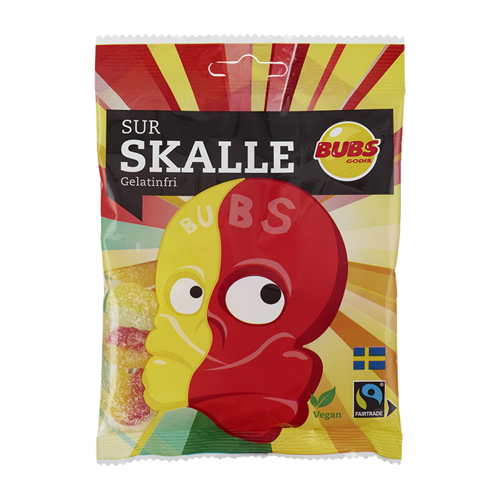 Bubs Sur Skalle 90g – Candyverse