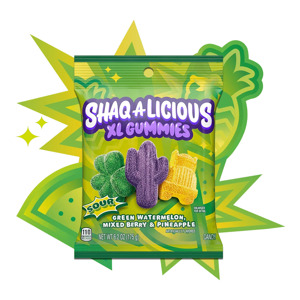 Shaq A Licious XL Sour Gummies 175g – Candyverse